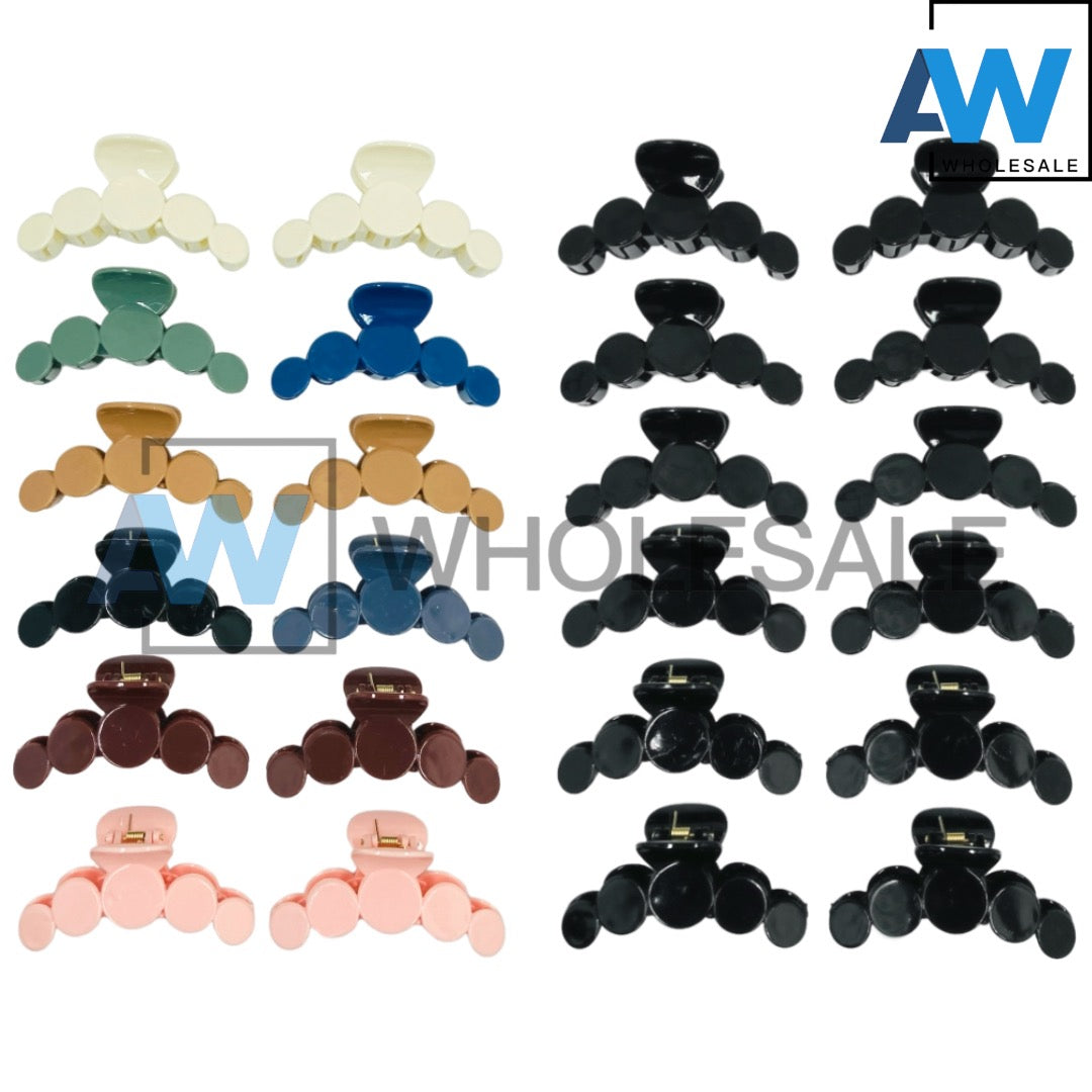AB-921 (12 pcs) Glossy 10 cm Hair Clamps – AW Wholesale
